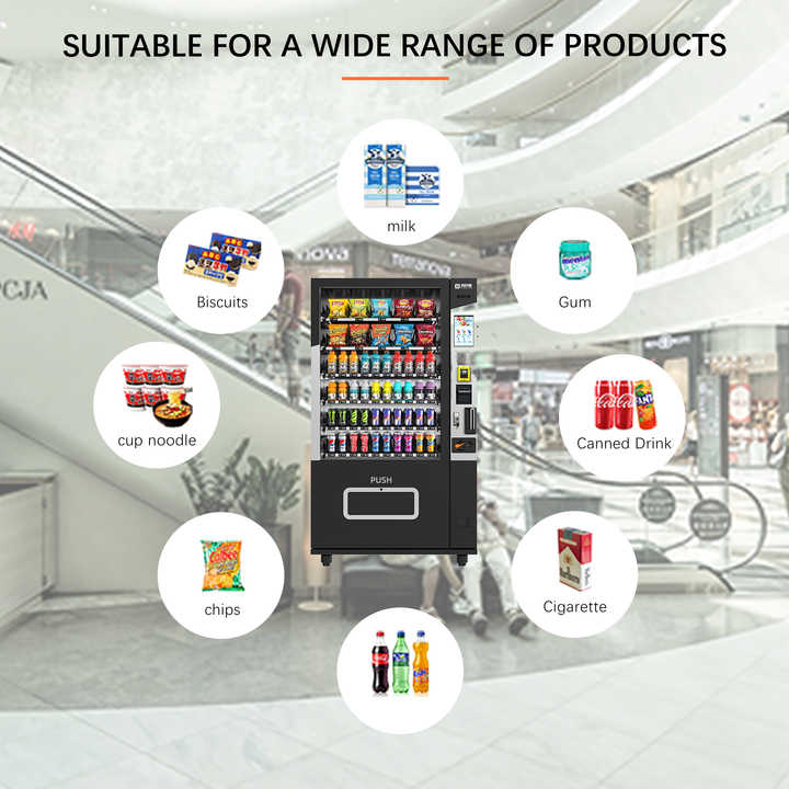 JSK QR Code Vending Machine Outdoor Refrigerator Snacks Vending Machine ...