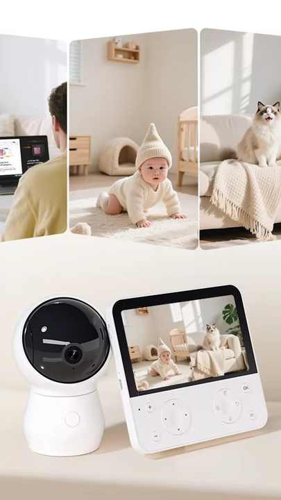 5MP Baby Monitor 5.5-Inch Digital Display 1080p Resolution Two-Way ...