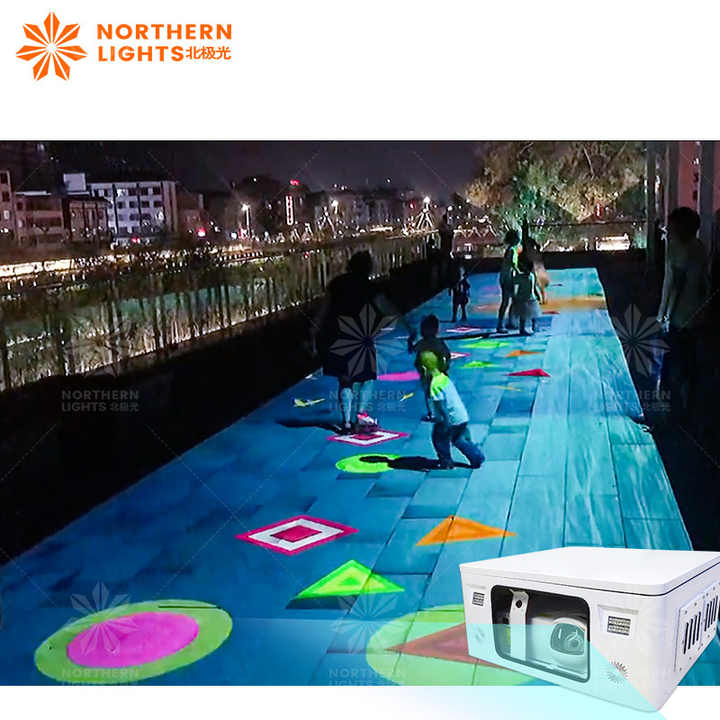 Outdoor Floor Interactive Projector - 3D Projection Mapping