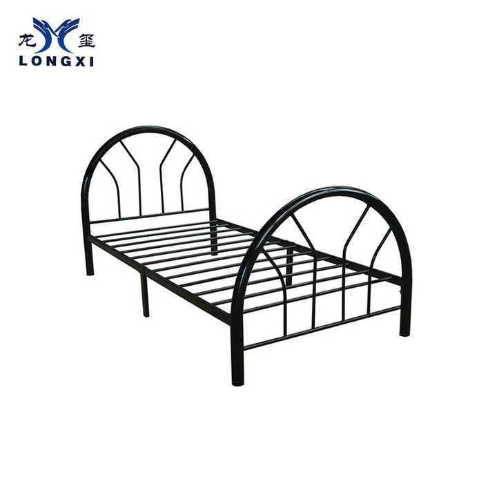 Easy Assembly Steel Single Bed - Modern & Adjustable Design