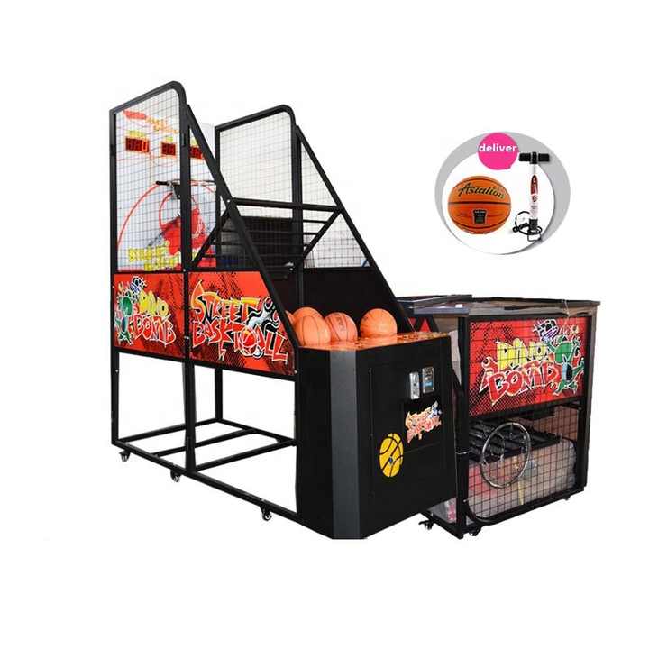 Indoor Coin Operated Amusement Park Street Basketball Machine