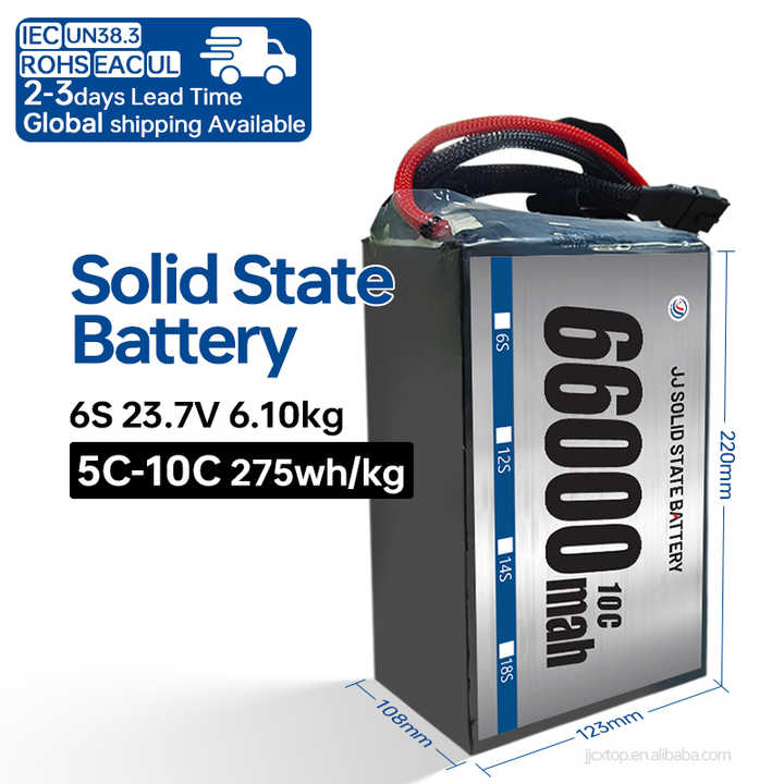 2025 New Product 66ah Semi Solid State Battery - High Energy Density for Drones