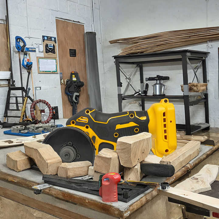 Portable Cordless Mini Multi-Cutter Angle Grinder Kit DIY Grade Battery ...