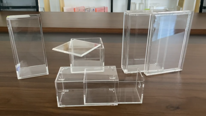 Custom Push Pull Lid Acrylic Storage Box Modern Dustproof Acrylic ...
