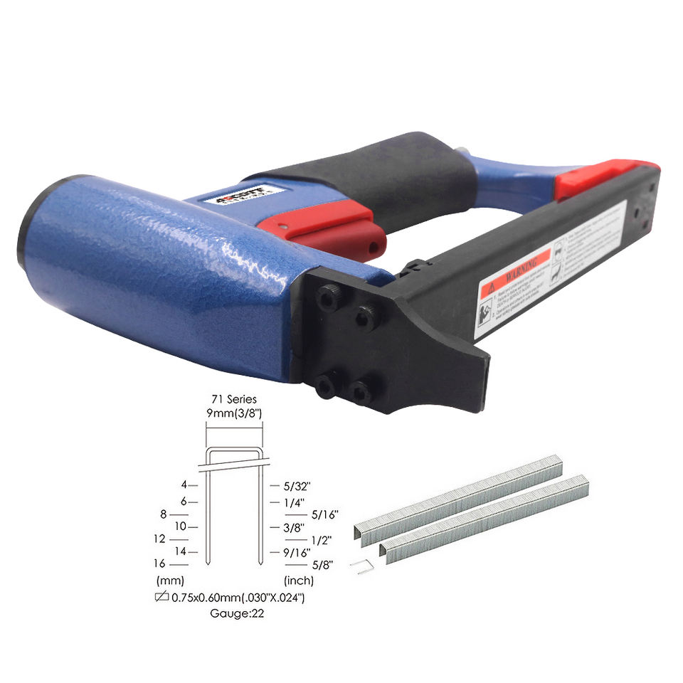 22ga 1/4"~5/8" Pneumatic Stapler 7116 Bea Air Stapler Gun Industrial ...