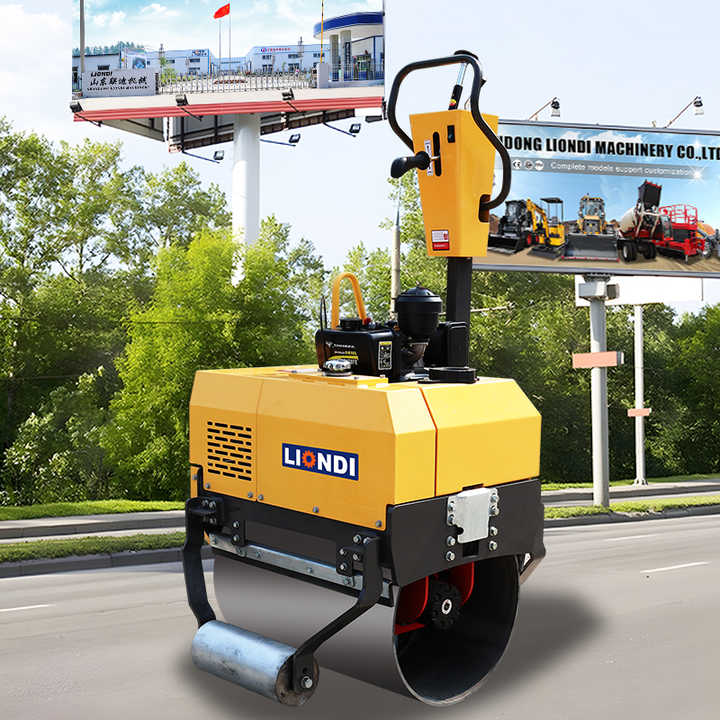 Walk Behind Mini Road Compactor 500kg Single Drum Vibratory Roller ...