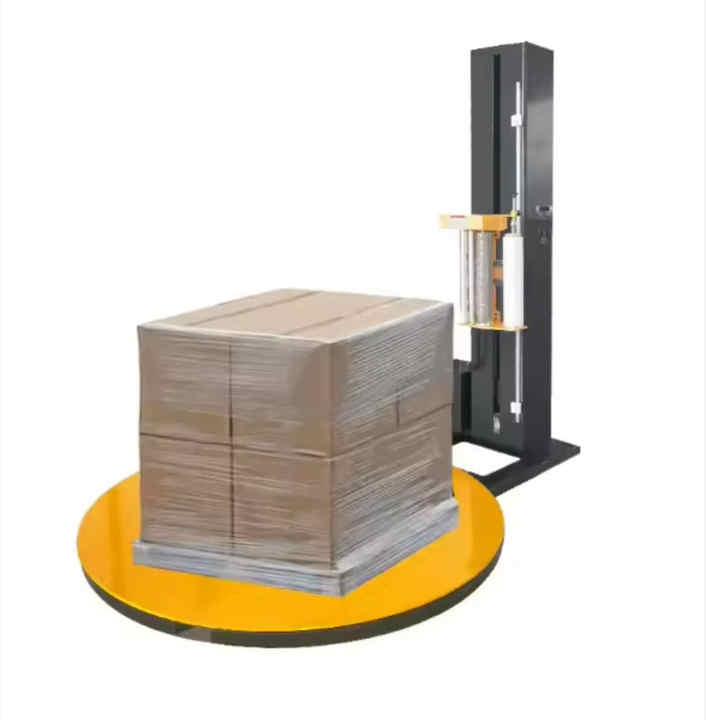 Electric Automatic Turntable With Pre-stretch PE Stretch Film Pallet ...