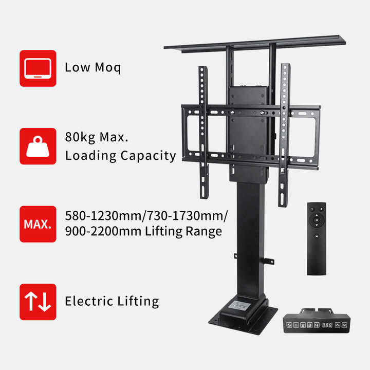 Smart Electric Motorized TV Lift Stand - Adjustable & Secure