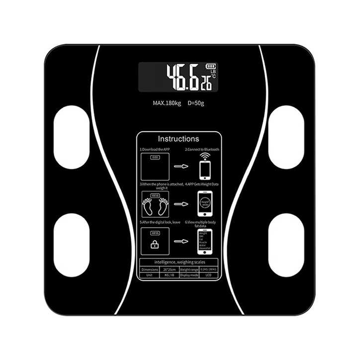 180kg Bathroom Floor Scale - Intelligent Weight Measurement