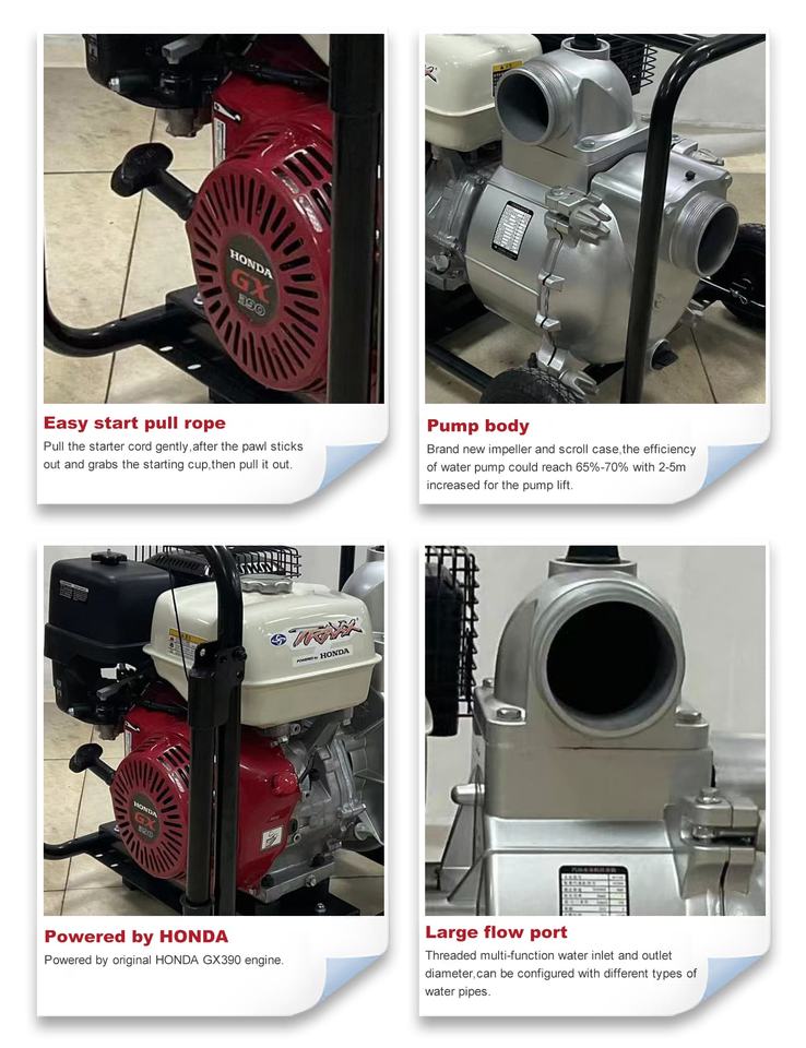 GX390 Gasoline Engine Pump - Efficient Mud & Slurry Solutions