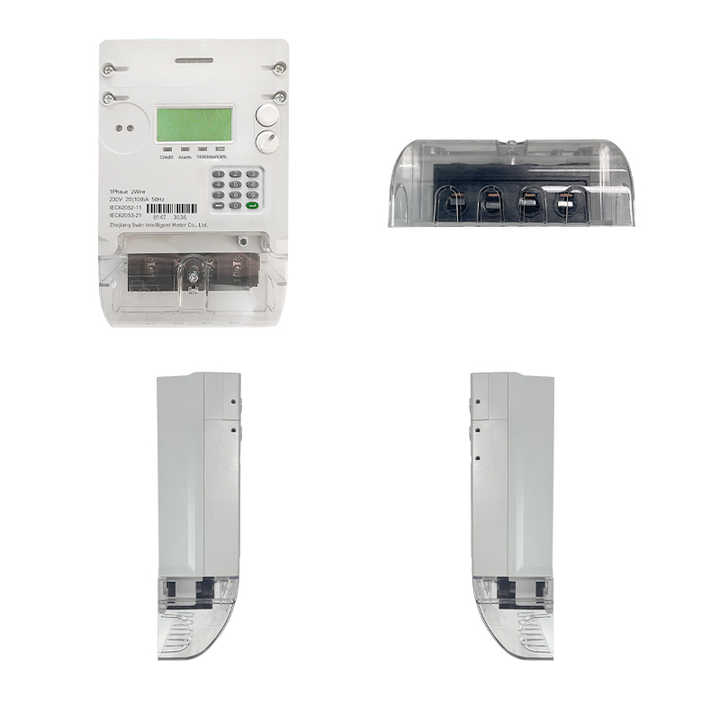 Single Phase Smart Keypad Prepaid Electric Energy Power Meter with AMI Function IEC Standards ...
