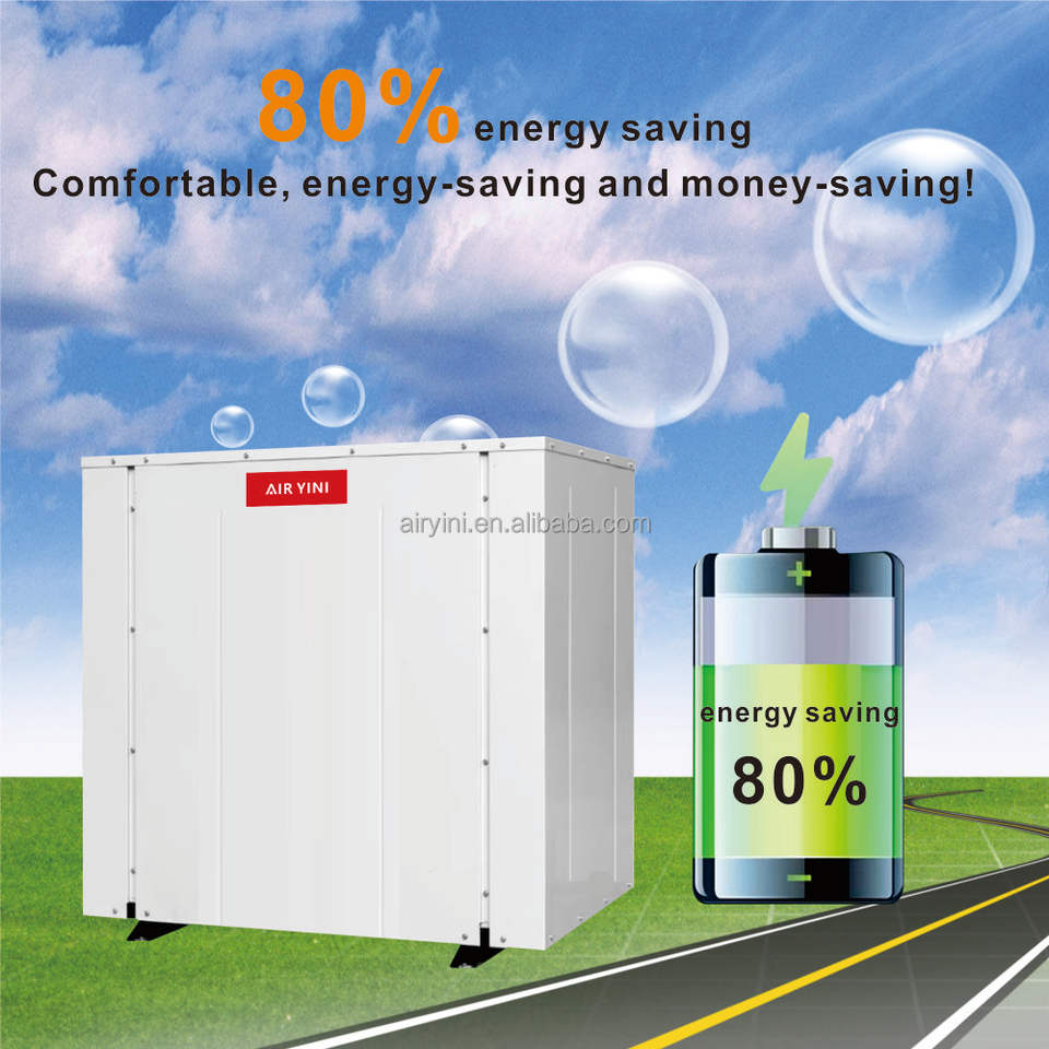 R32 R290 Solar Inverter Geothermal Ground Source 3 in 1 Heat Pumps ...