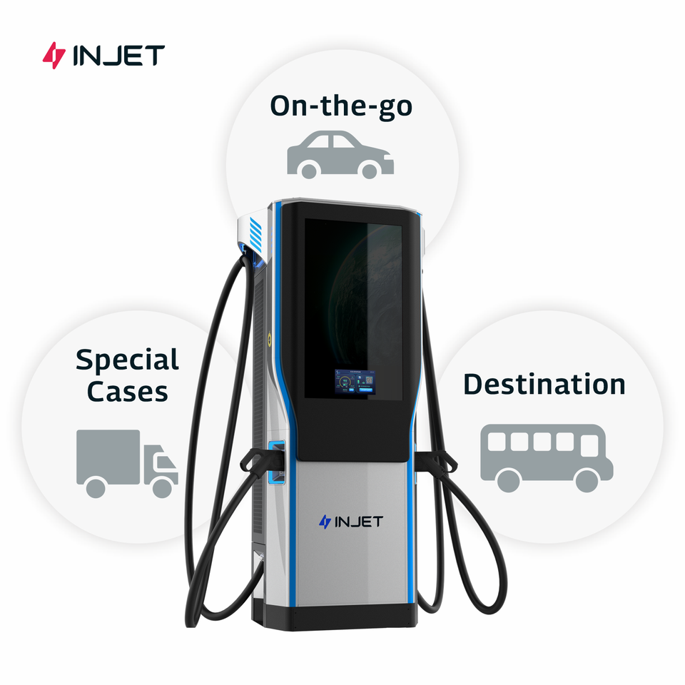 INJET Ampax Series OCPP EV Charger Station DC Fast Charging 60~320kW ...