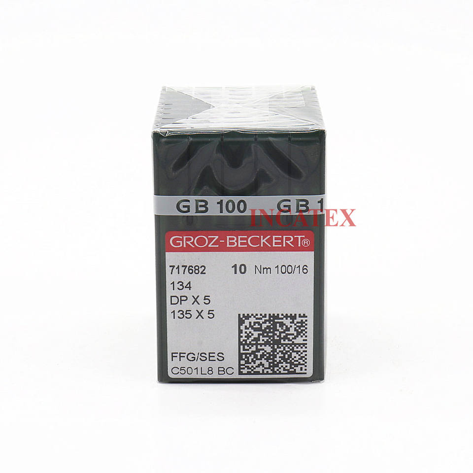 Groz Beckert Industrial Sewing Needles 134 Dpx5, Sizes 75/11 - 100/16, Oem