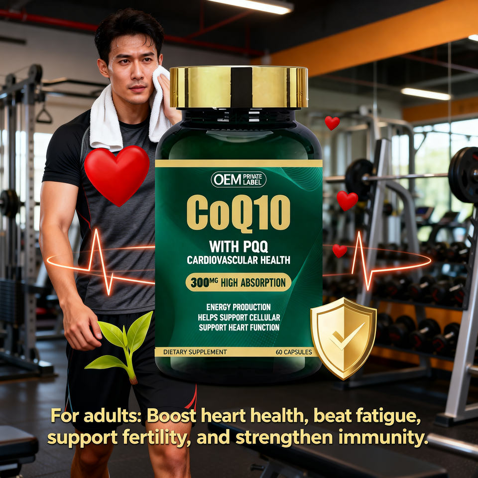CoQ10 with PQQ Capsules High Absorption - Adult Heart Health Supplement ...