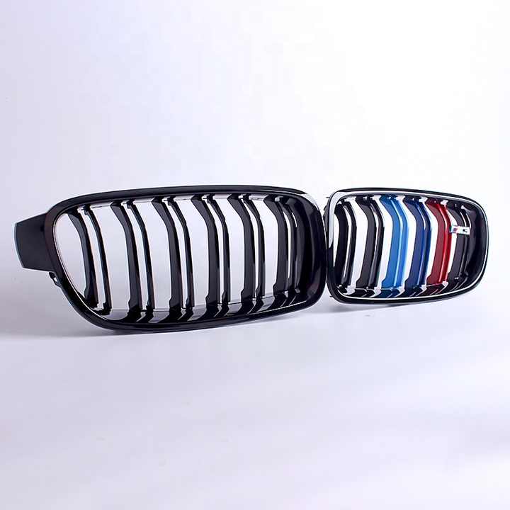 New M Style Color Double Slat Line Grill for BMW 3 Series F30 F35 ...