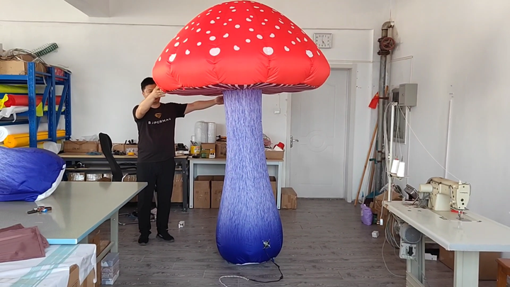 Flower Park Decoration Ideas Giant Inflatable Mushroom Stage Music ...