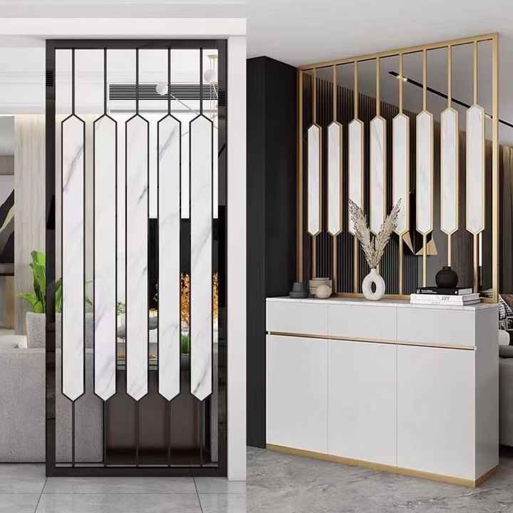 Custom Indoor Hall Room Stair Divider Steel Screen Partition Unique ...