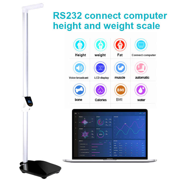 RS232 Connect Computer Electronic Height and Weight Scale