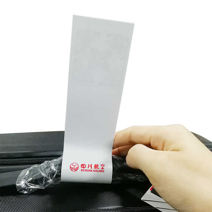 High Quality UHF Paper RFID Airline Luggage Tag for Airport Tracking