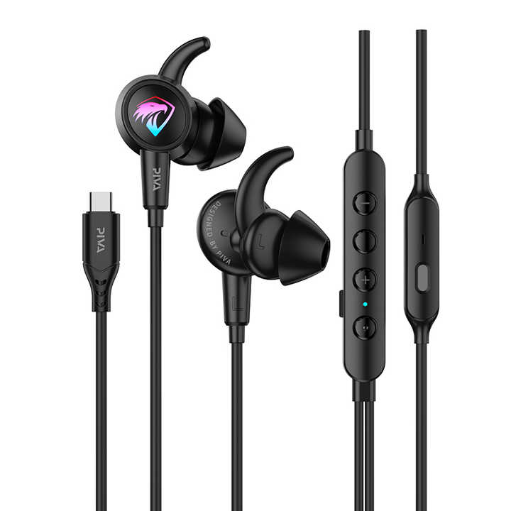 PIVA S6C Esports Gaming Headphone - RGB Lighting & Sound Card