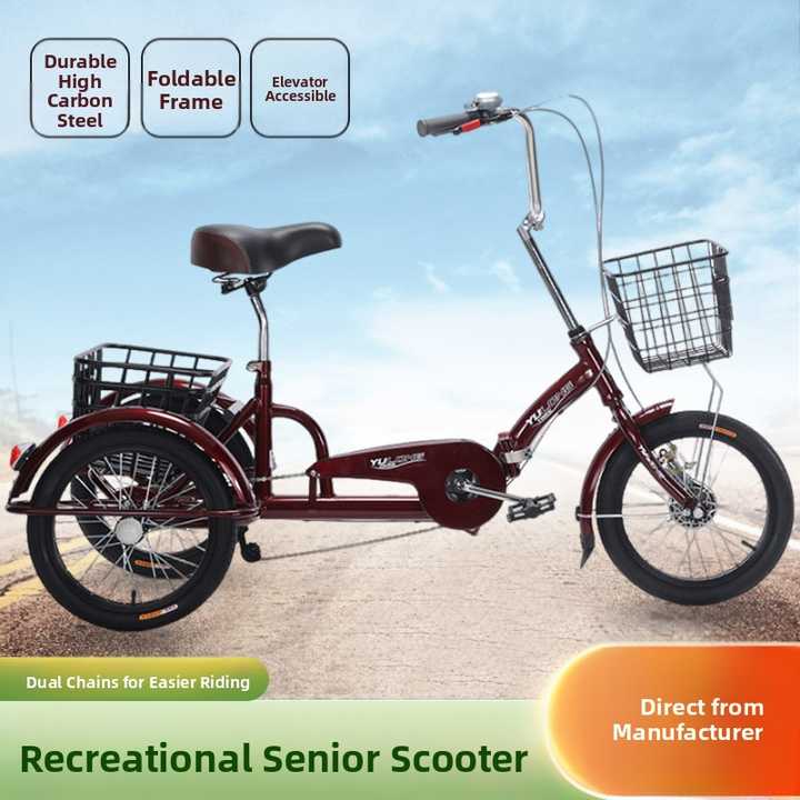 Portable Mini Pedicab for Adults & Students Men's & Women's Folding ...