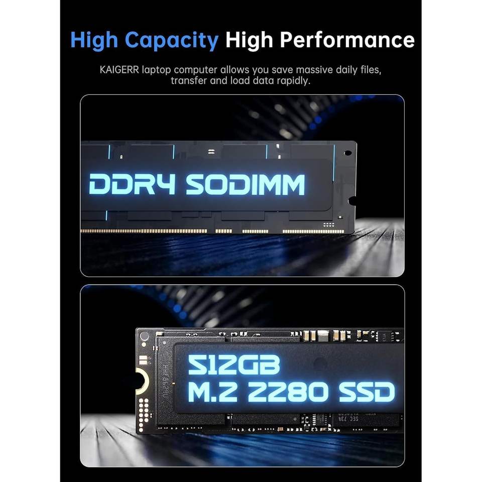 18.5 inch Laptop, 2026 Laptop, 16GB RAM 512GB SSD, ntel N150 Processor ...