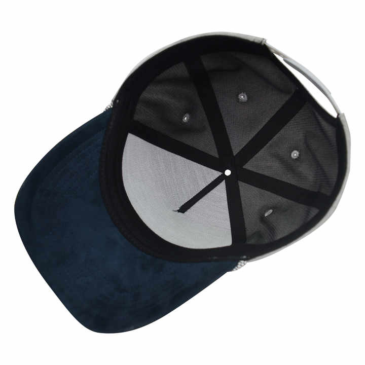 Custom High Quality 5 Panel Leather Patch Logo Rope Baseball Cap Curved ...