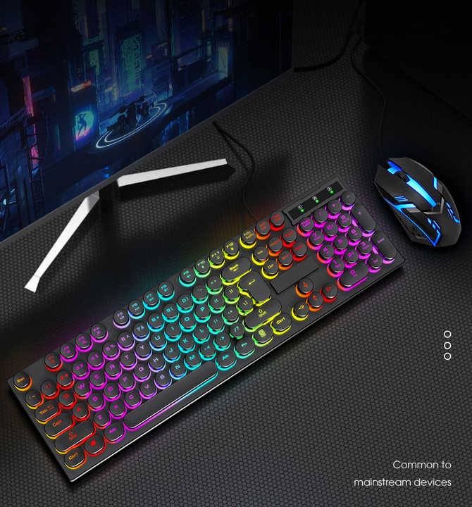 Retro Typewriter Mechanical Keyboard with RGB Backlight