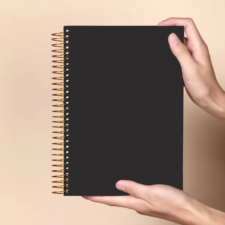 CAGIE ready stock black 300 Pages thick hardcover notebook for students ...