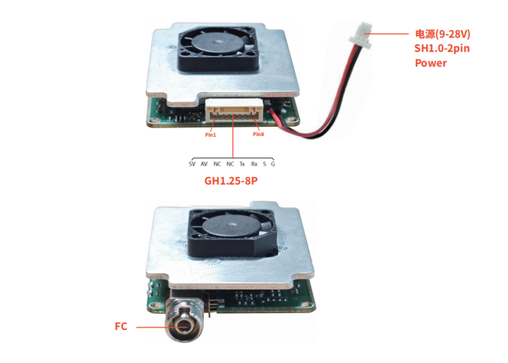 4K FPV Fiber Optic Video Transmission Module with Camera Digital Signal ...