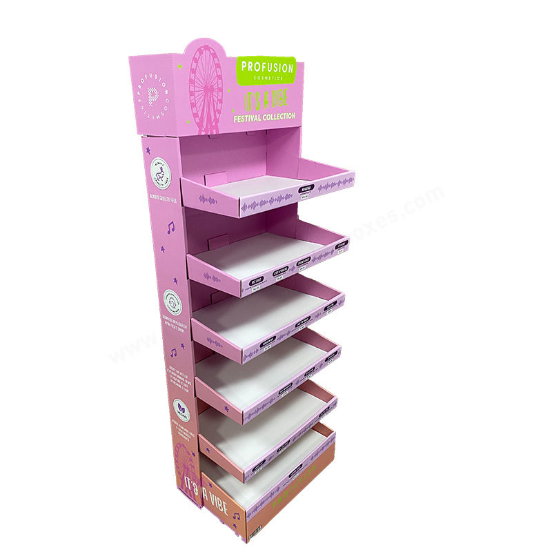 Customized Eco-Friendly Corrugated Paper Display Stand Rack Large Size ...