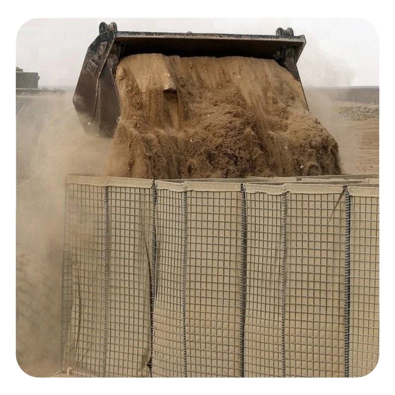 Welded Wire Mesh Box with 3" Mesh Hole / 4.0mm Diameter Earth Filled ...