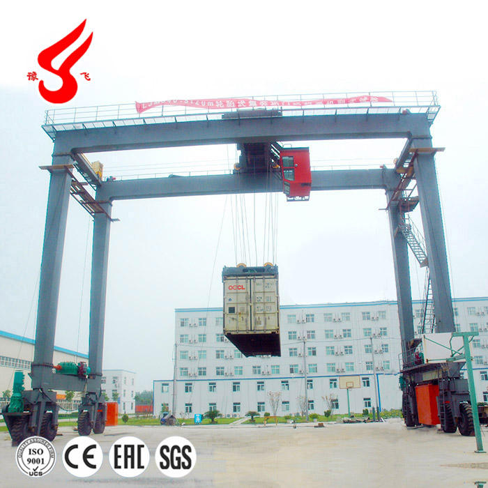 RTG Crane 400ton Mobile Hydraulic Container Gantry Crane Price ...