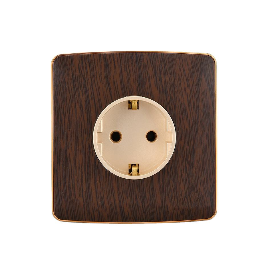High Quality EU Standard Switch Modern Wood Grain Hot Selling Wall ...