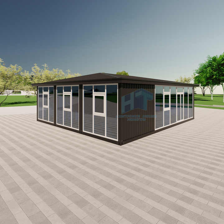 Custom Four Slope Roof Container Simple Assembly Disassembly Outdoor ...