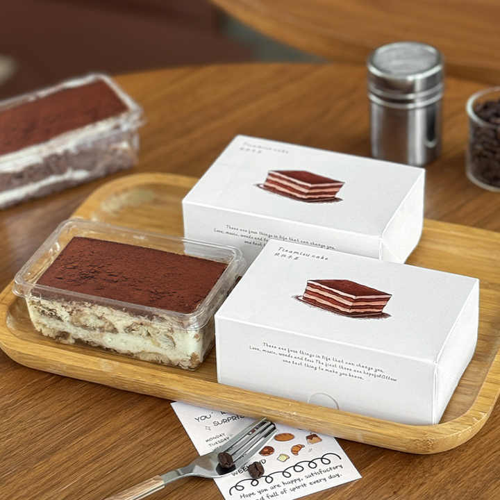 Internet Celebrity Tiramisu Cake Box Handmade Thousand-Layer Mousse ...