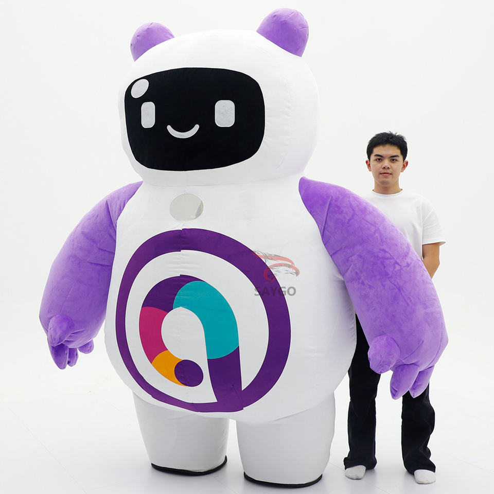 Original Factory Robot Panda Mascot Costume for Events Rental ...