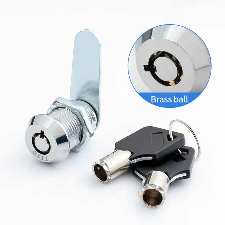 BLJ 19mm Zinc Alloy Cylindrical Lock Cylinder Brass Tubular Cam Lock ...