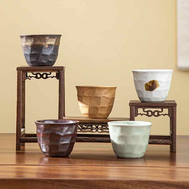 Handmade Retro Tea Cup Coffee Cups Five Sets Ceramic Handmade Retro ...