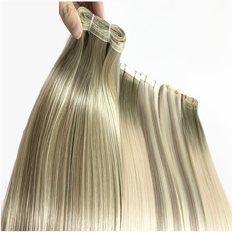 12A Grade Double Drawn Flat Weft High-End Human Hair European and ...