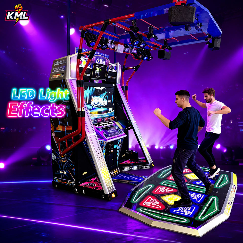 Commercial Coin Operated Arcade Dancing Machine-Multiplayer Interactive ...