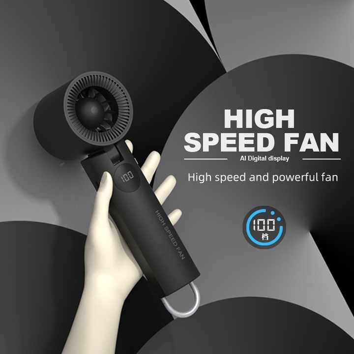 High Speed Portable Handheld Fan Mini Small Electric Fan 100 Speed Usb ...
