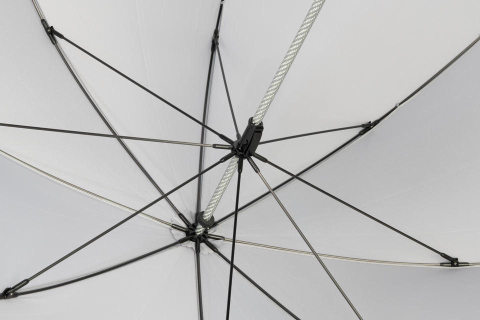 Manual Stick Umbrella with Colored Fiberglass Shaft Carbon Fiber Rib ...