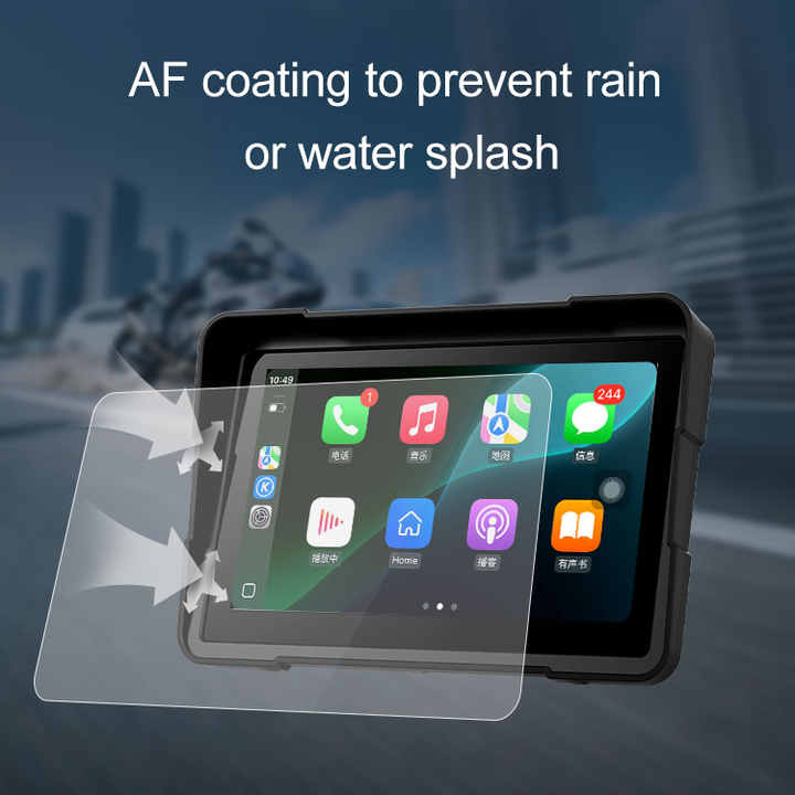 7 Inch Motorcycle Android Auto Screen with Tpms Motorcycle Carplay for ...