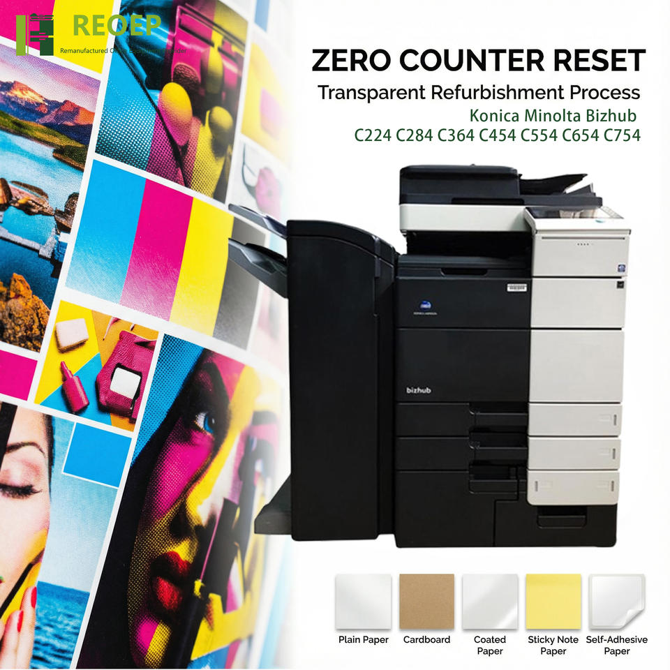 REOEP Used A3 Color Copier Paper 80gsm 55ppm for Konica Minolta C554e ...