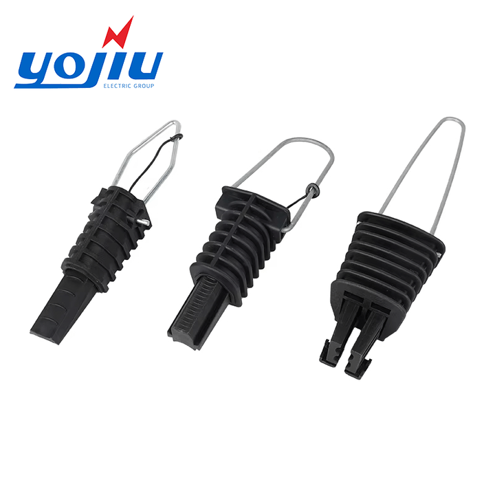 Metal Fiber Optic FTTH Clamp PA Plastic Dead End Aluminium Wedge Branch ...