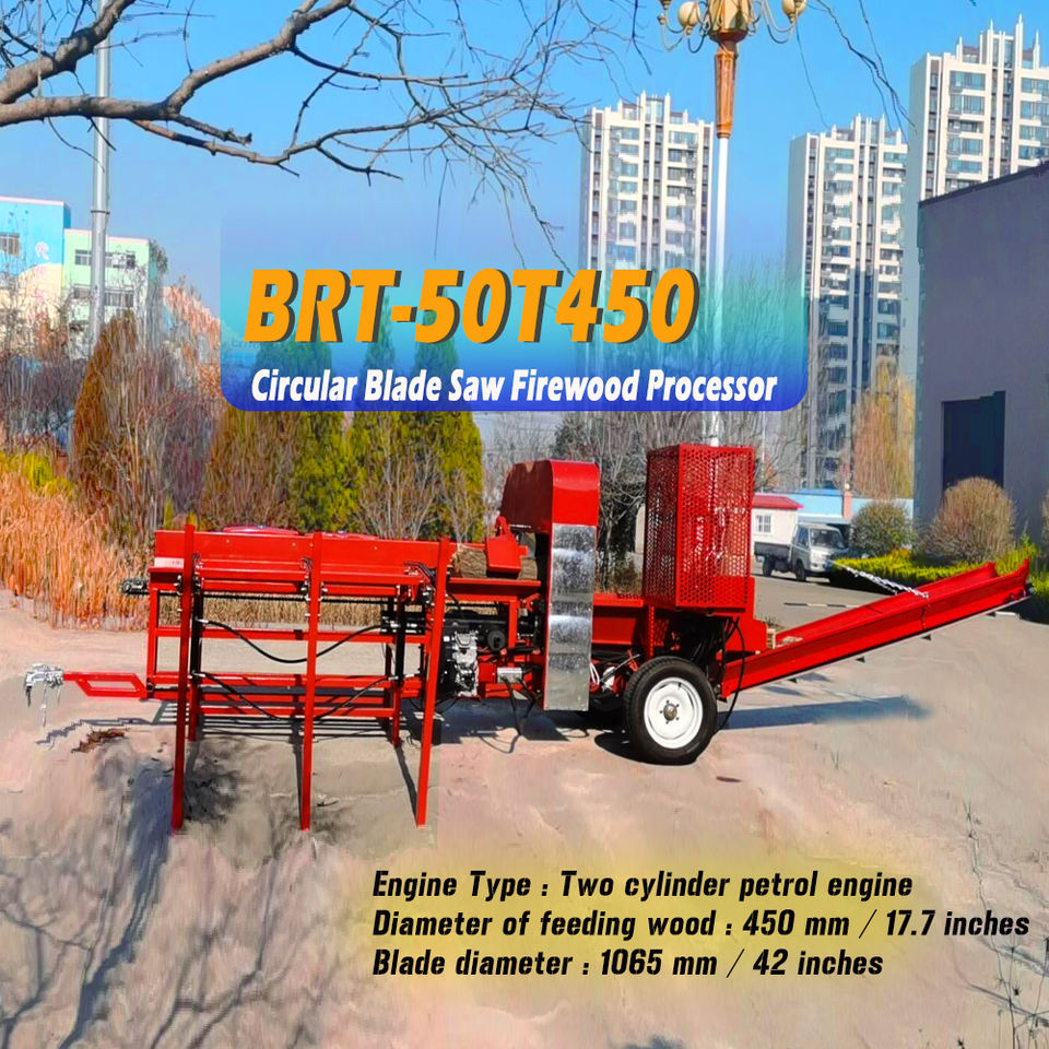 50 Ton Circular Saw Log Splitter - Efficient Firewood Processing