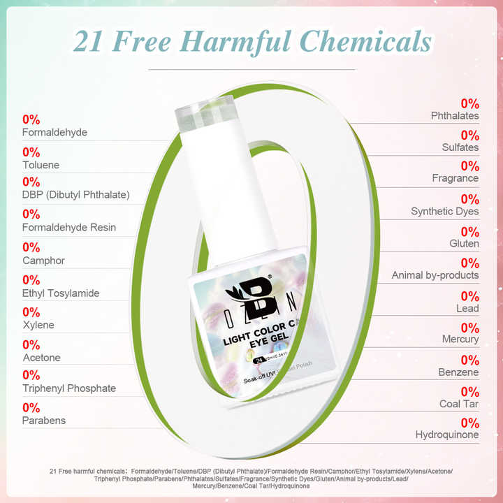 BOZLIN Private Label Pastel Cateye Gel Polish Hema Free Non Toxic ...