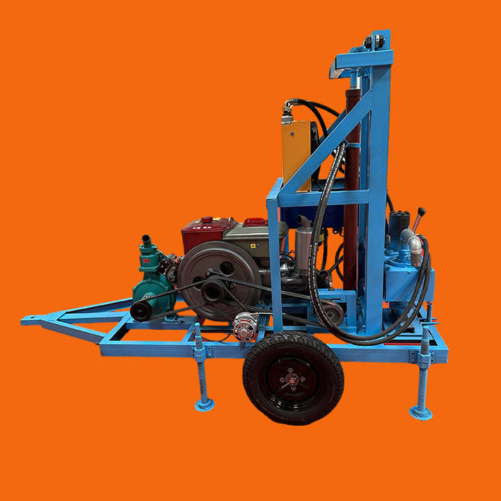 150m 200 Meters Steel Crawler Mounted Rotary Water Well Drilling Rig Machine/Mine Drilling Rig ...